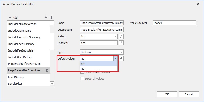 How to Change Your Report Parameter's Default Value