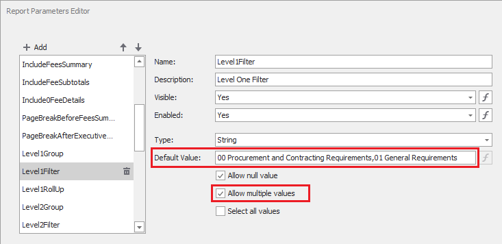 How to Change Your Report Parameter's Default Value