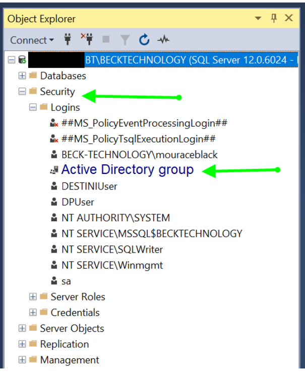 On-Prem - How to Set Up Permissions in Each Destini Database