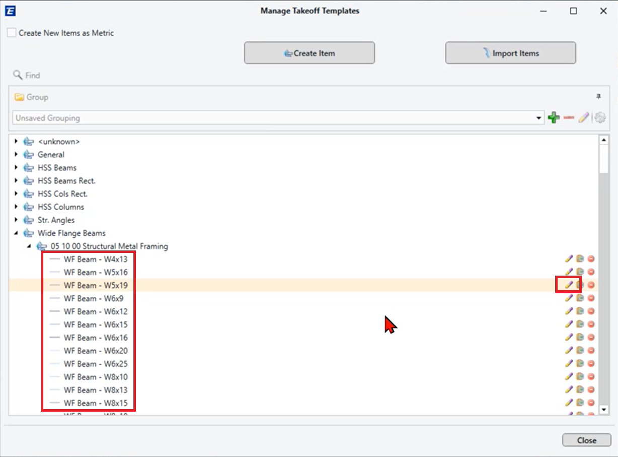 Adding User Properties to Takeoff Palette Items