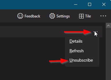 Refresh your Feeds in Remote Desktop