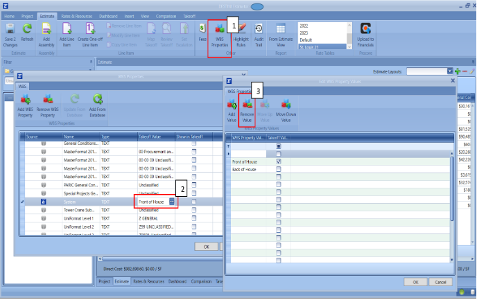 How To Delete Values From WBS Properties